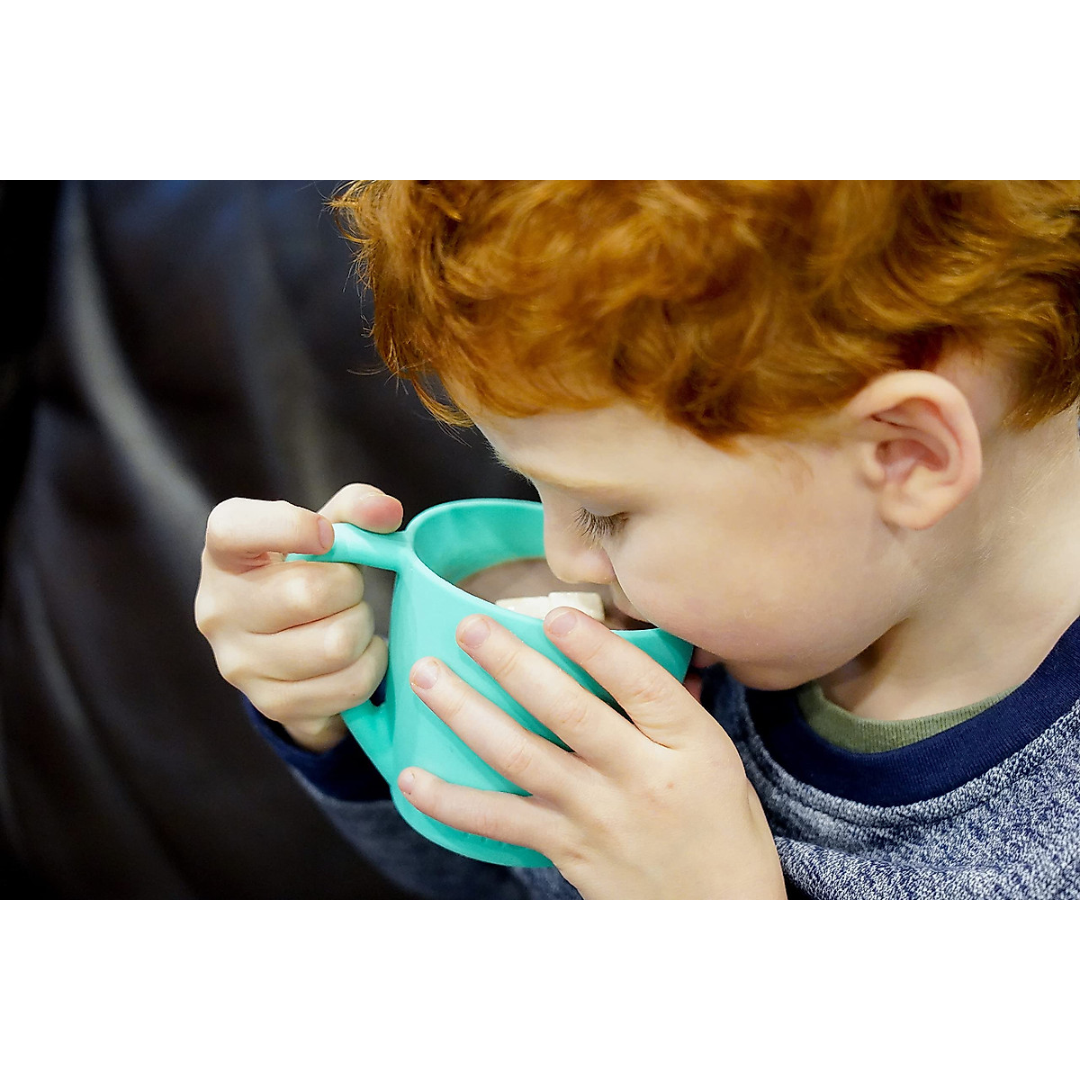 melii Silicone Bear Mug, Cup for Toddlers Kids and Children (Blue - 1 Pack)