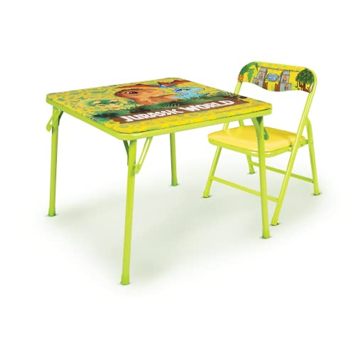 Jurassic World Table & Chair Set Kids Table, 20" L x 20" W x 16.4" H