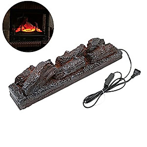 MOBUKJUU Electric Simulation Charcoal Fake Firewood Charcoal Fire Decoration Charcoal Flame Lamp Fireplace Firewood Props Decoration