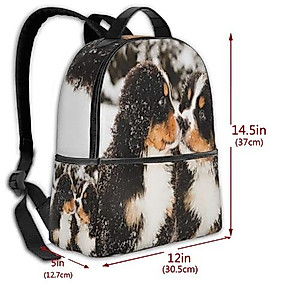 Dog Baby School Cute Bookbag Backpacks For Men Women Book Bag Travel Hiking Camping Work
