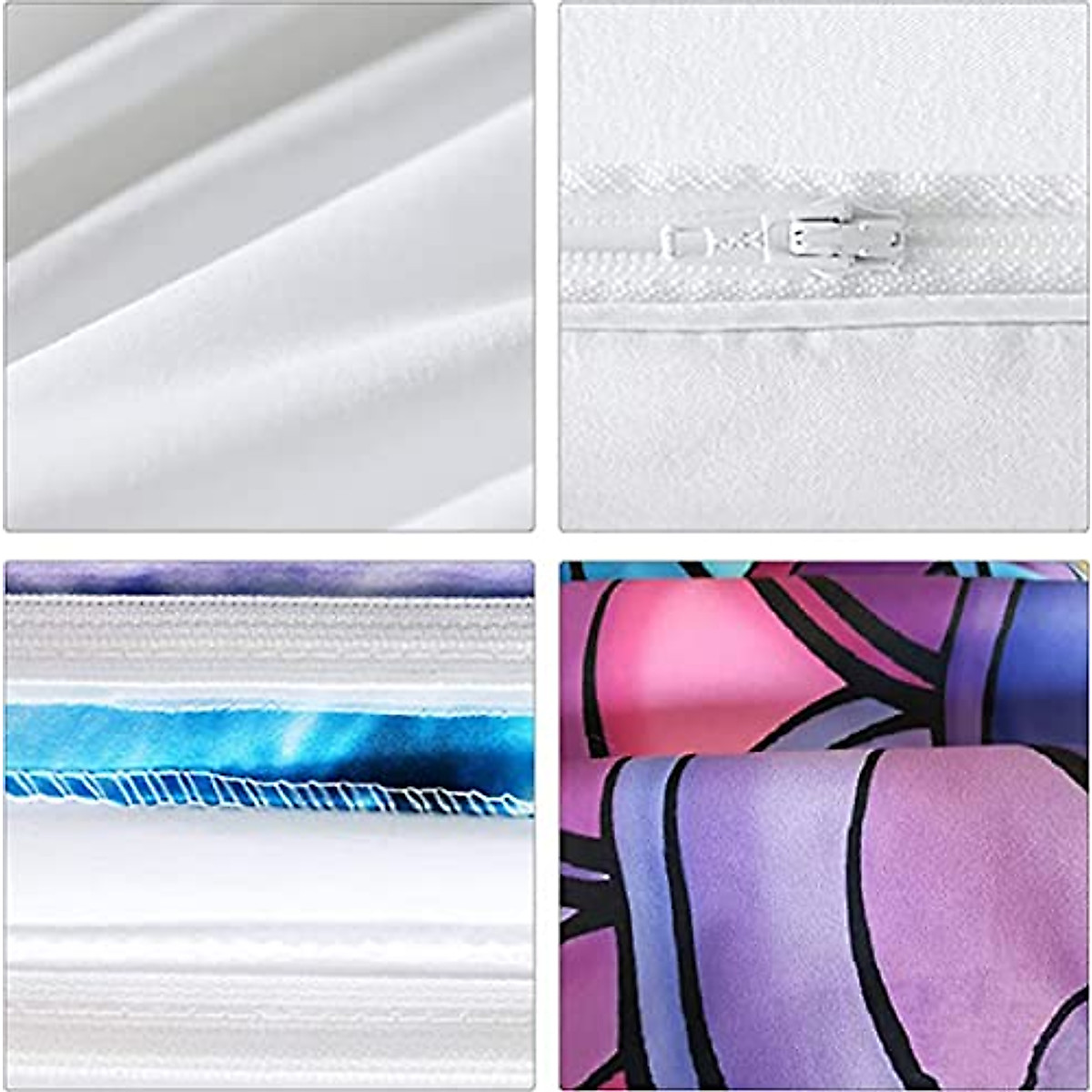 WORLDLY Anime 3D Demon Slayer: Duvet Cover 3 Piece Bedding Set,Teen Comforter Cover Set Super Soft Duvet Cover with Pillowcase (Style 23, Queen: 90"x90")