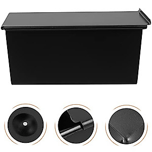 Sandwich Bread Pullman Loaf Pan with Lid Non- Stick Bread Pan Rectangular Loaf Pan Carbon Steel Flat Toast Box Bread Maker Molds for Home Kitchen Oven Baking Oven Pans