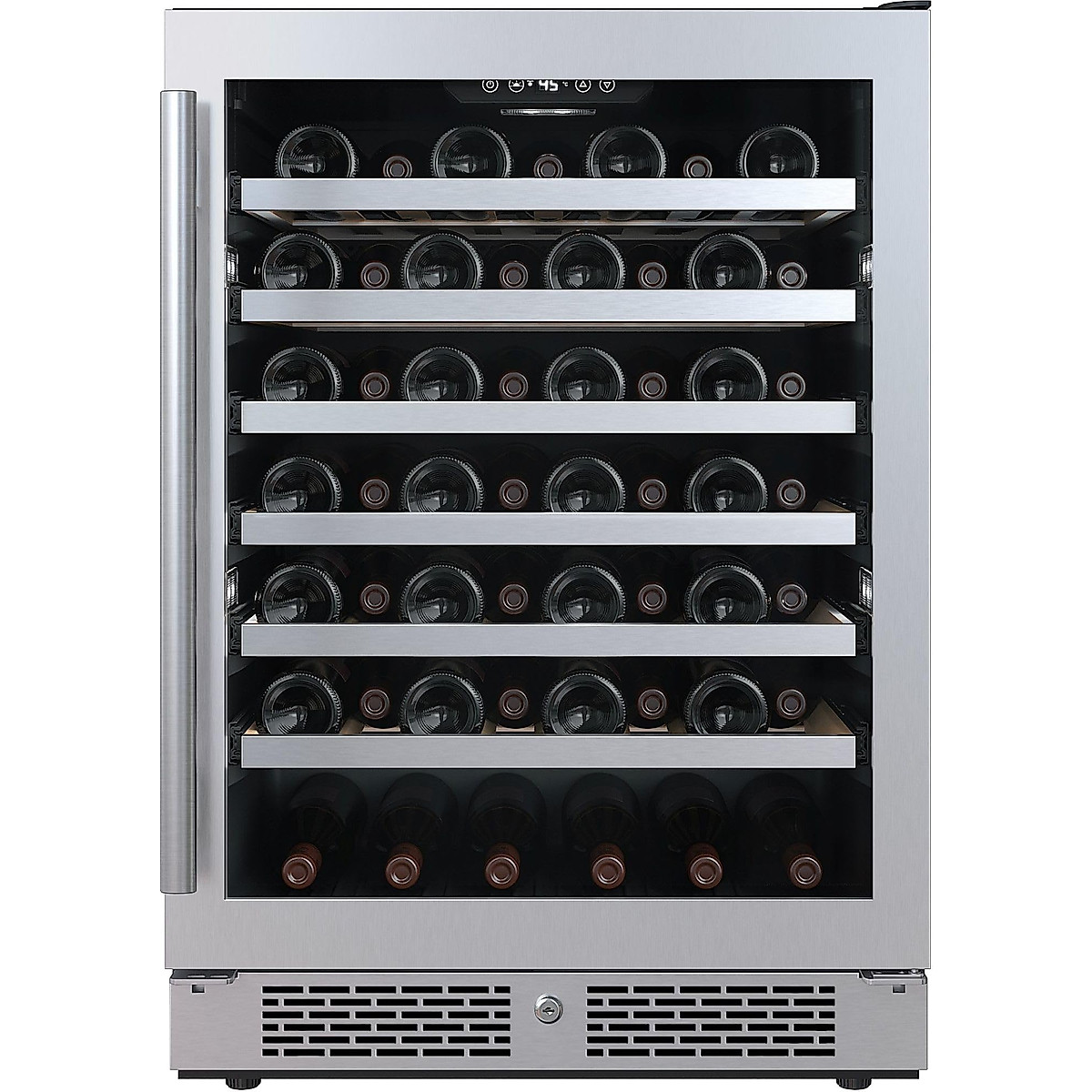 Avallon AWC242SZRH 24 Inch Wide 53 Bottle Capacity Single Zone Wine Cooler with Right Swing Door