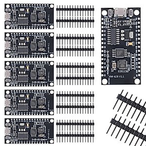 AITRIP 6PCS NodeMCU V3 Lua WiFi Module Integration of ESP8266 + Extra Memory 32M Flash, with PCB Antenna and USB-Serial CH340G Compatible with Arduino NodeMcu Lua CH340