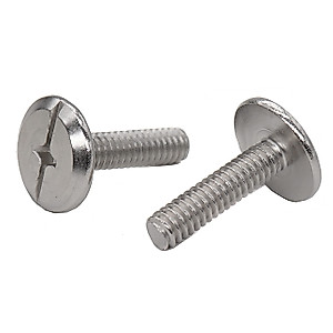 cSeao 25-Pack 1/4"-20 x 1-1/2 Inches Hurricane Bolts, Sidewalk Screws Bolts, 304 Stainless Steel