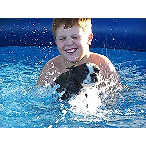 Amocane Inflatable Swimming Pool, L79 x W59 x H20 in, Family Swimming Pool with Electric Air Pump( Included ), for Backyard, Garden, Water Party