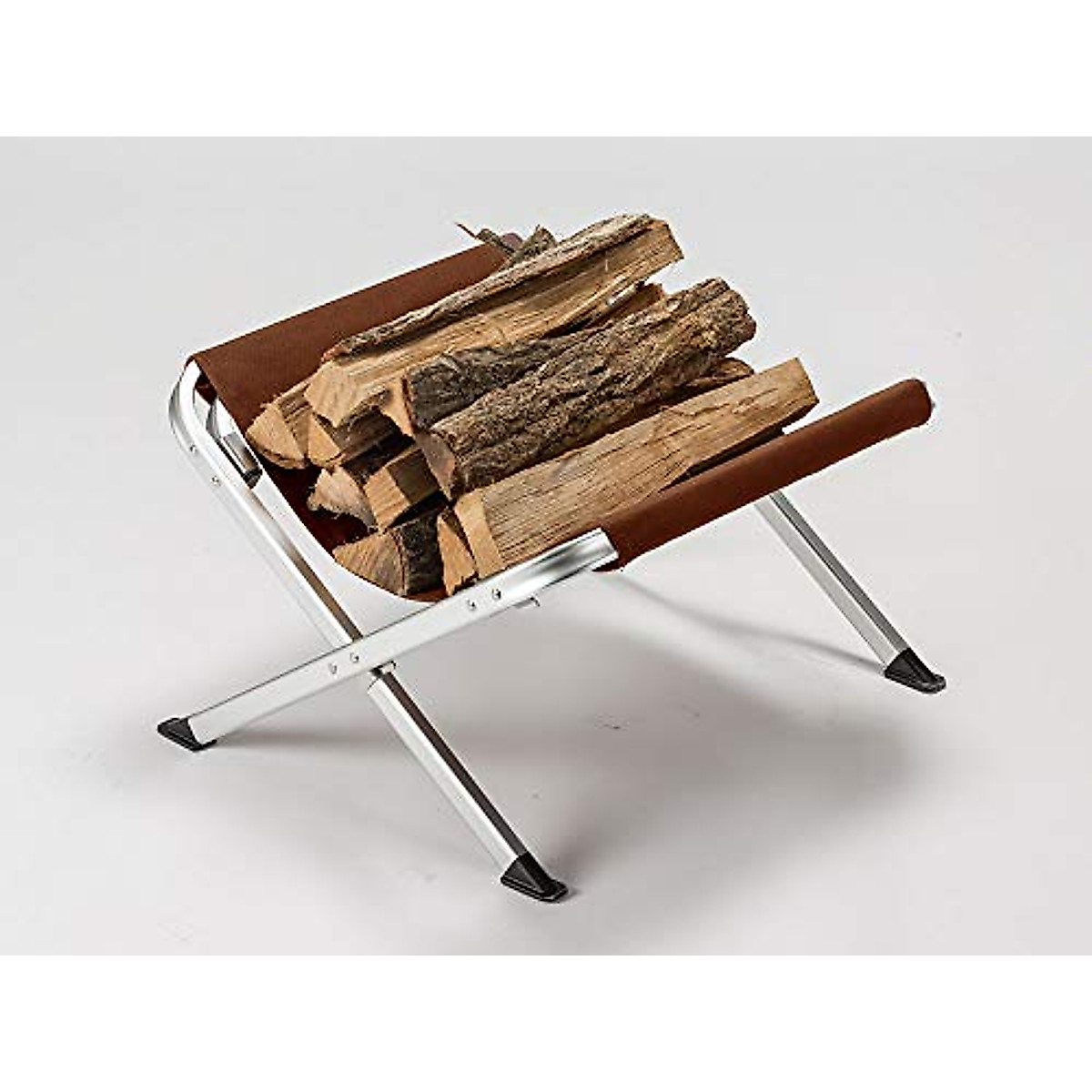 Snow Peak Fireside Ottoman - Fire-Resistant Fabric and Collapsible - Brown, L 19.5" 20" H 12.5"