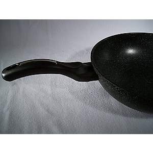 Ceramic Marble Coated Cast Aluminium Non Stick Wok 28 cm (11 inches)