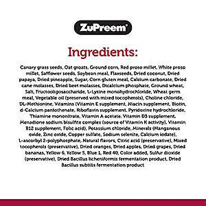 ZuPreem Smart Selects Bird Food for Small Birds, 2 lb - Everyday Feeding for Parakeets, Budgies, Parrotlets