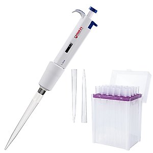 FOUR E'S SCIENTIFIC 1-10ML Single-Channel Pipettor with 24pcs 10ml Tips