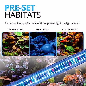 Fluval Sea Marine 3.0 LED Aquarium Lighting for Coral Growth, 59 Watts, 48-60 Inches