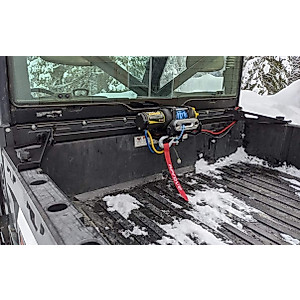 Aprove Cruiser Bed Winch Mount, Game Loader, Deer Hoist for Polaris Ranger XP 900 / Ranger XP 1000 - Accommodate Most 2500 lbs ATV winches - Include 2 Twist Lock Anchors - Quick Installation