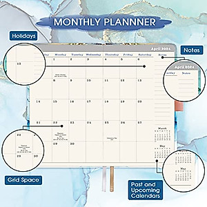 Pocket Planner/Calendar 2023-2026 - Monthly Pocket Planner/Calendar with 63 Notes Pages, Jul. 2023 - Jun. 2026, 3.8" x 6.4", 3 Year Monthly Planner with Inner Pocket + Pen Hold - Teal Waterink