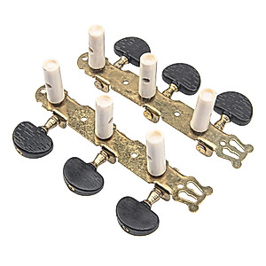 1Set Yootones Classical Guitar String Tuning Keys Pegs Guitar Machine Heads Tuning Key Pegs 3+3 Tuners(L&R) Compatible with Classical Guitar