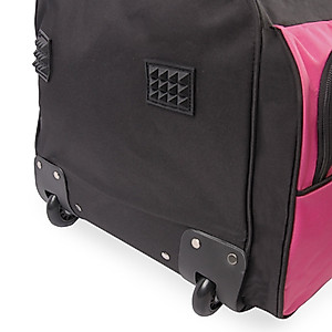 Pacific Coast Signature 30" Large Rolling Duffel Bag, Pink, One Size