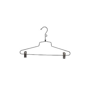 Metal Hangers - All Purpose, 16 inch, Case of 100 (Chrome)
