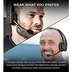 Blucoil EPMC-B350XT Replacement Ear Pad Cushions and Microphone Windscreens Kit for Blueparrott B350-XT Headset