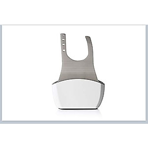 Sink storage rack, DLD plastic saddle faucet caddy table storage box pen holder (white)