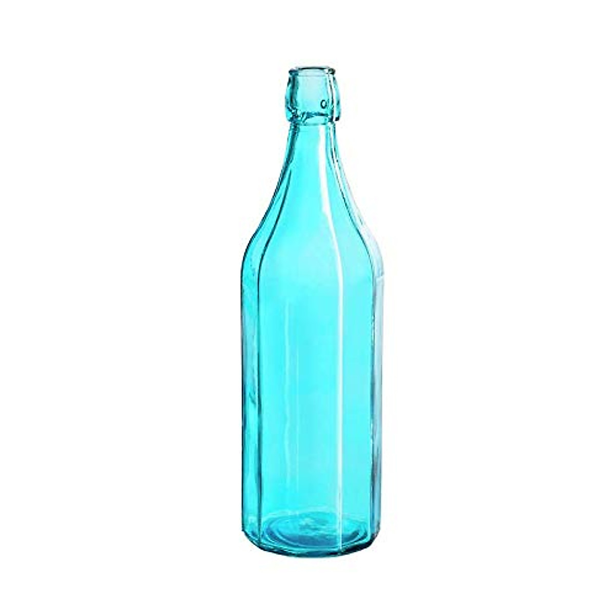 Evergreen Garden Brilliant Blue Glass Bottles, Set of 6