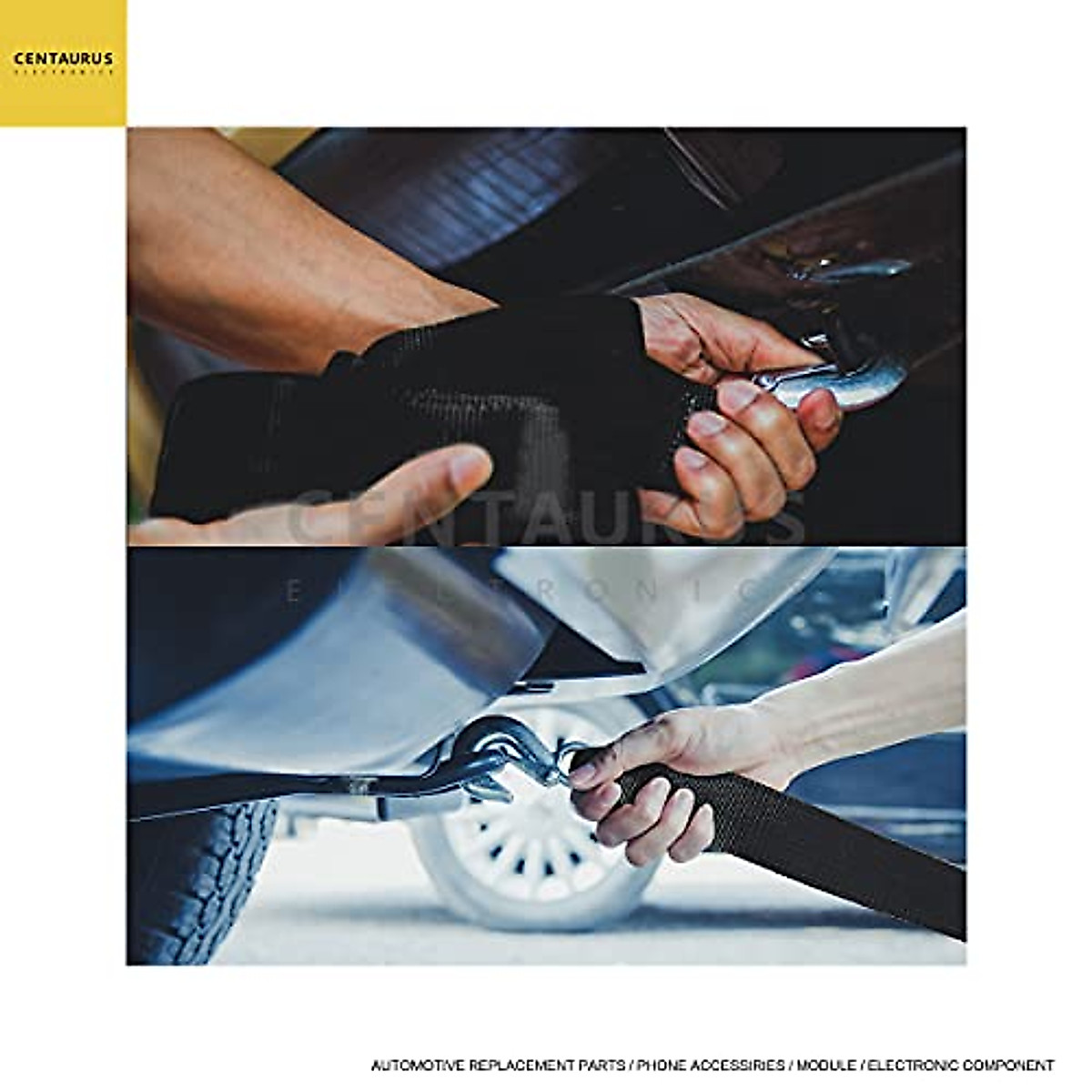 CENTAURUS Trailer Marine Boat Winch Strap with Hook Replacement, 2" x20' Winch Strap 10000Lb Max Towing Working Load at 3300 lbs for ATV Jetski Trailer Boat Wave Runner Towing Heavy Duty Equipment