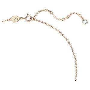 SWAROVSKI Hyperbola Pendant Necklace, Bow-Inspired Pendant with Clear Crystals on a Rose-Gold Tone Finished Chain, Part of the Hyperbola Collection