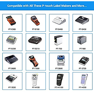 Labold Replacement for Brother Ptouch Tz Tze Label Tape Tze-231,Tz-231 12mm 0.47 Laminated Black on White, Compatible with P-Touch Pt-d210, PTD200, H110, 1280 Label Maker, 26.2ft, 4Pack