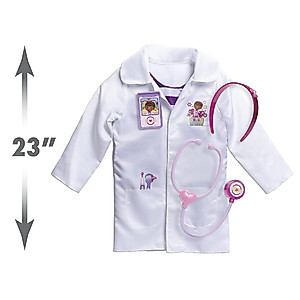 Doc McStuffins Doctor's Dress Up Set, Officially Licensed Kids Toys for Ages 3 Up by Just Play