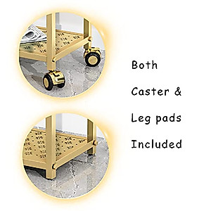 TIEOU Fashion Modern Gold Clothing Rack, Clothes Rack Heavy Duty, Clothing Racks for Hanging Clothes, Clothing Rack with Shelves, Wardrobe Closet Clothes Hanger Rack, Industrial Clothing Rack, Gold