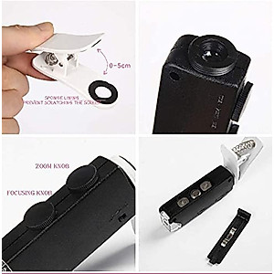 Magnifier Magnifying Glass Hd 60x 100x Magnifying Lens Handheld Magnifiers with Mobile Phone Holder Portable Reading Jade Identification Magnifying Mirror