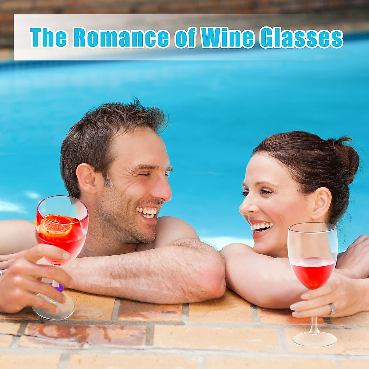 Floating Wine Glasses - Ideal for Pool & Beach Fun