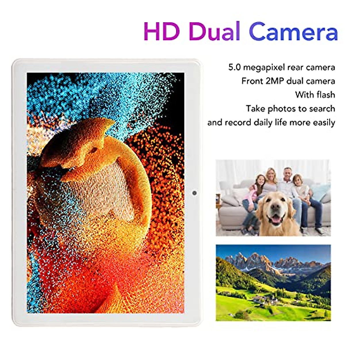 10.1 Inch HD Tablet 100-240V 3 Card Slots Design 2GB RAM 32GB ROM Dual SIM Dual Standby HD Tablet MT6753 Chip (US Plug)