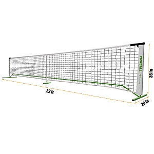SmarketBuy Pickleball Net Set 22FT x 36inch Portable Pickleball Net System with 4 Paddles & 4 Pickleballs and Carrying Bag Suitable for Beginners and Professional Players