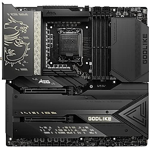MSI MEG Z790 GODLIKE Gaming Motherboard (Supports 12th/13th/ 14th Gen Intel Processors, LGA 1700, DDR5, PCIe 5.0, M.2, 10Gbps LAN, USB 3.2 Gen2, Wi-Fi 6E, Bluetooth 5.3, Thunderbolt, E-ATX)