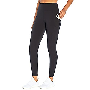 Marika Women's Standard Cameron High Rise Tummy Control Legging, Black, Medium