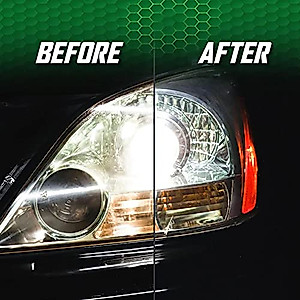 Turtle Wax 51768 Headlight Restorer Kit Headlamp Cleaning Restores Brightness Kit, (Old Version)