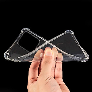 for Motorola ThinkPhone 5G Case, Soft TPU Back Cover Shockproof Silicone Bumper Anti-Fingerprints Full-Body Protective Case Cover for ThinkPhone by Motorola (6.60 Inch) (Transparent)