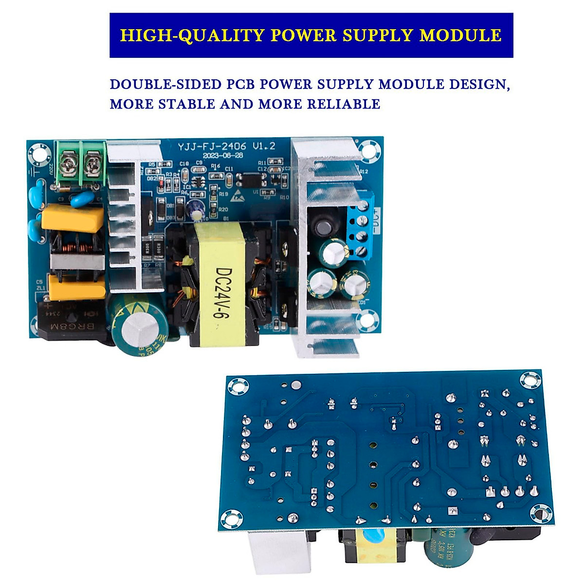 Zerone AC 100-240V to DC 24V 6-9A Switching Electricity Supply Module 150W High Power Industrial DC Electricity Supply Bare Board