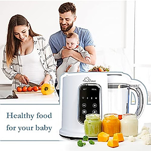 Avec Maman Baby Cuisine 4-in-1 Baby Food Processor - NEW 2023 - Baby Food Blender - Baby Food Steamer - Jar/Bottle Warmer - Bottle Cleaner - Baby Food Maker - BPA-Free & Certified Safe