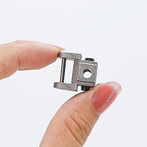 2Pcs Scroll Saw Blades Holders Conversion Kit, Universal Pin-Less Adapter Metal Upper/Lower Blade Clamp Holders Accessories Part, Suitable for Saw Blade Size 133 * 0.7 * 0.7 mm