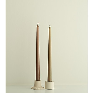 10 Pieces Luna By Camilia 12 Inch Taper Candles, Wedding & Events Taper Candles… (Red Clay)