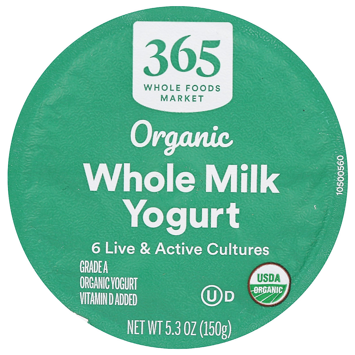 365 by Whole Foods Market, Yogurt Blueberry Organic, 5.3 Ounce