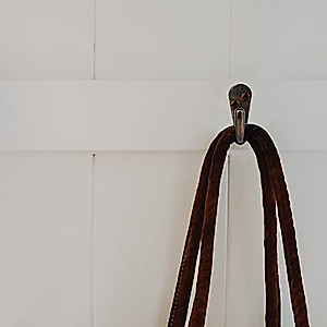 HARPOON 5 Piece Single Prong Robe Hook, Farmhouse Coat Hooks Oil-Rubbed Bronze