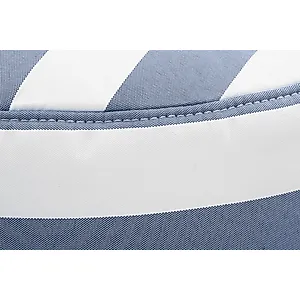 Fatboy Point Outdoor Pouf Ottoman, Stripe Ocean Blue, Small