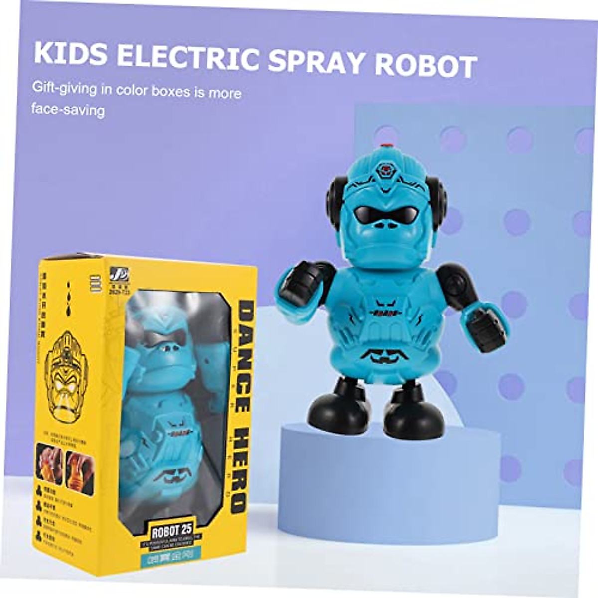 Toyvian 1pc King Robot Puppy Toys for Kids Mini Toy Robot for Kids Child Robot Toy Robotic Toy Kids Robot Toy Birthday Present Child Plastics, Electronic Components Blue Desktop