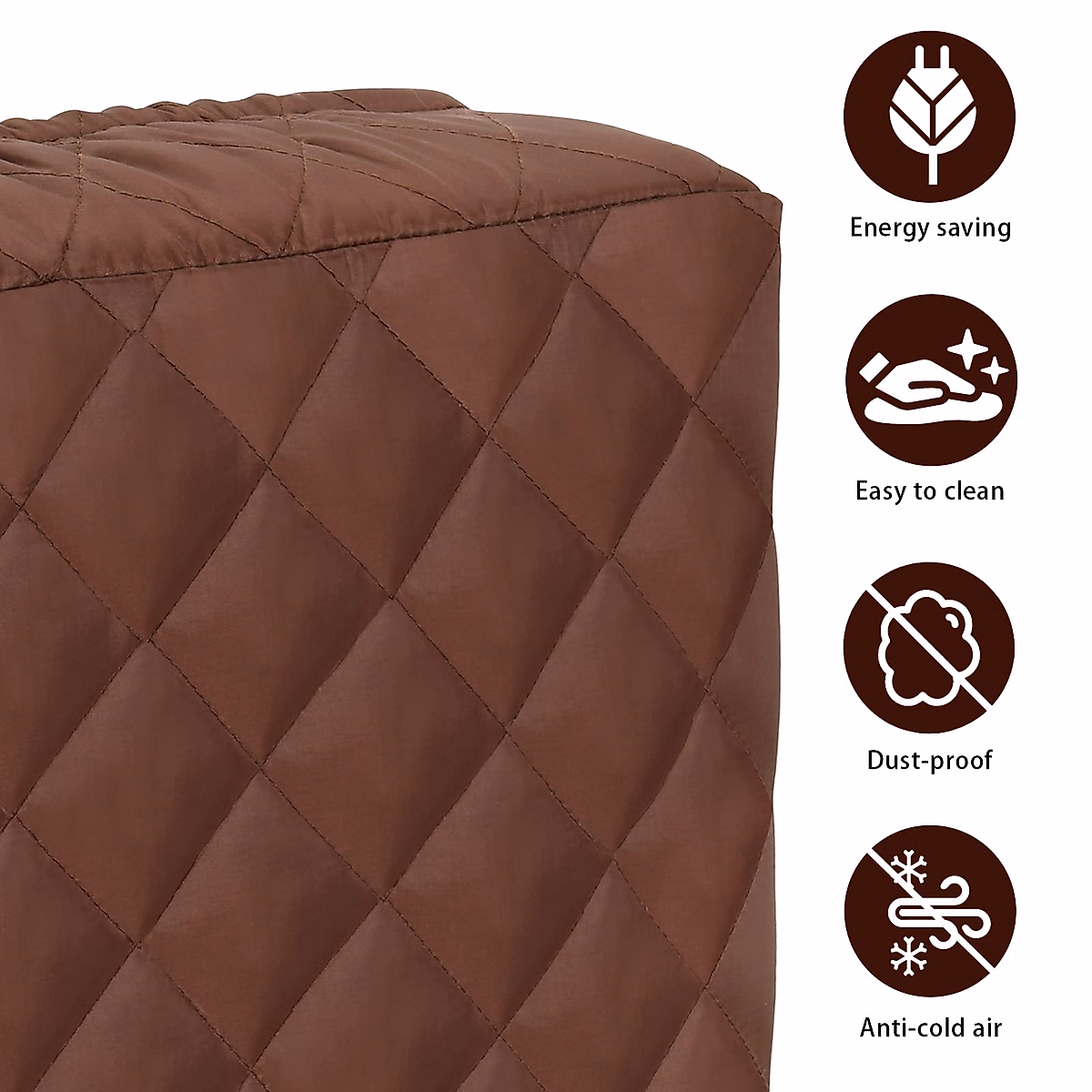 KylinLucky Indoor Air Conditioner Cover AC Cover for Inside Window Unit 25L x 17H x 3.5D inches White