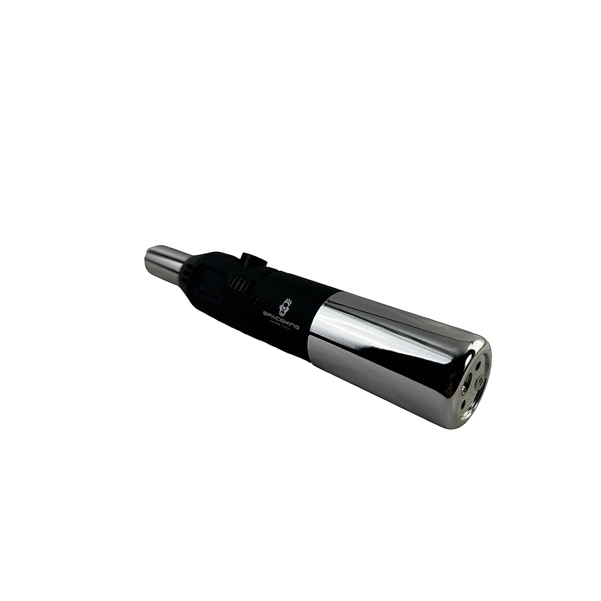 Space King Straight Shooter - Smooth Metallic - Adjustable Flame - Child-lock - Perfect for Camping, Kitchen, Backyard, Travel, Beach, BBQ, Mountain, Outdoors, Travel, Garage, and more. (Black)