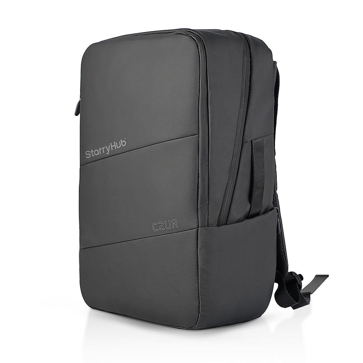 CZUR Business Travel Backpack for Men, Black Water Resistant Laptop Backpack, Durable School Computer Backpack for College Students, High Capacity Work Backpack Fits 17.3 Inch Laptop