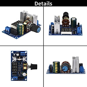 Adjustable Voltage Regulator,LM317 Adjustable Voltage Regulator Power Supplement Board Digital Voltage Display