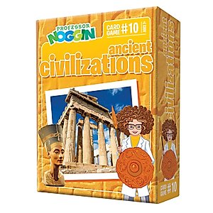 Professor Noggin's Ancient Civilizations Trivia Card Game - an Educational Trivia Based Card Game for Kids - Trivia, True or False, and Multiple Choice - Ages 7+ - Contains 30 Trivia Cards