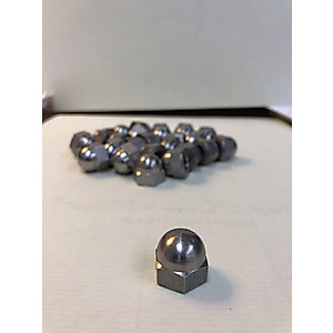 5/16 Acorn Cap Nut Extra High & Wide Round 5/16-18 Solid 18-8 9/16x9/16 WxH (50)